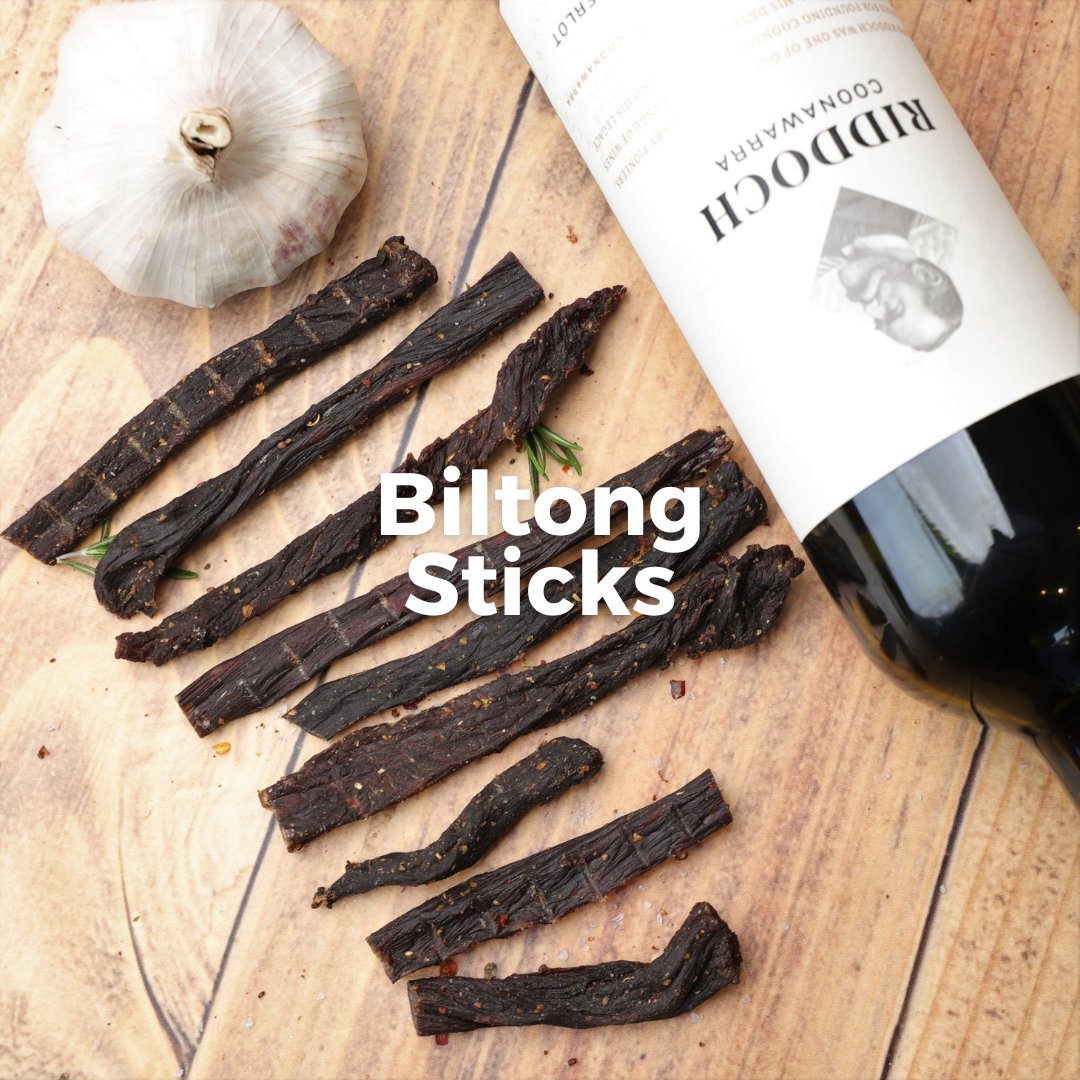 Indulge in Our Irresistible Biltong Sticks Collection